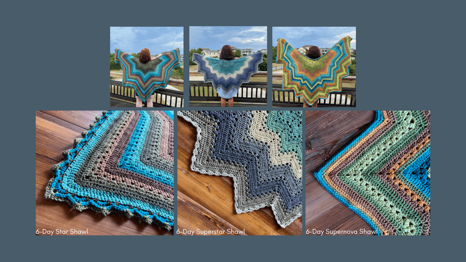 6-Day Superstar Shawl Crochet Pattern by Betty McKnit